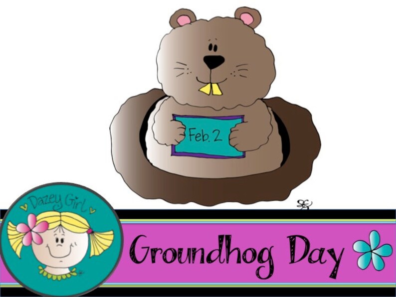 Groundhog Day Clip Art - Etsy