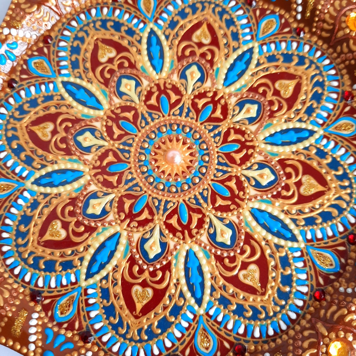 Wall Mounted Wood Wealth Mandala Handmade | Etsy