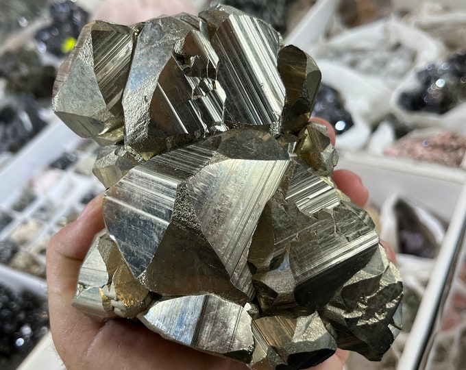 Amazing Pyrite-peru Crystal Minerals Specimen Natural - Etsy