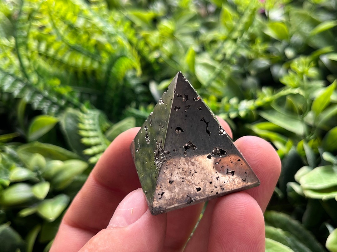Pyrite Pyramid Peru Natural Crystal Minerals Specimen Clusters ...