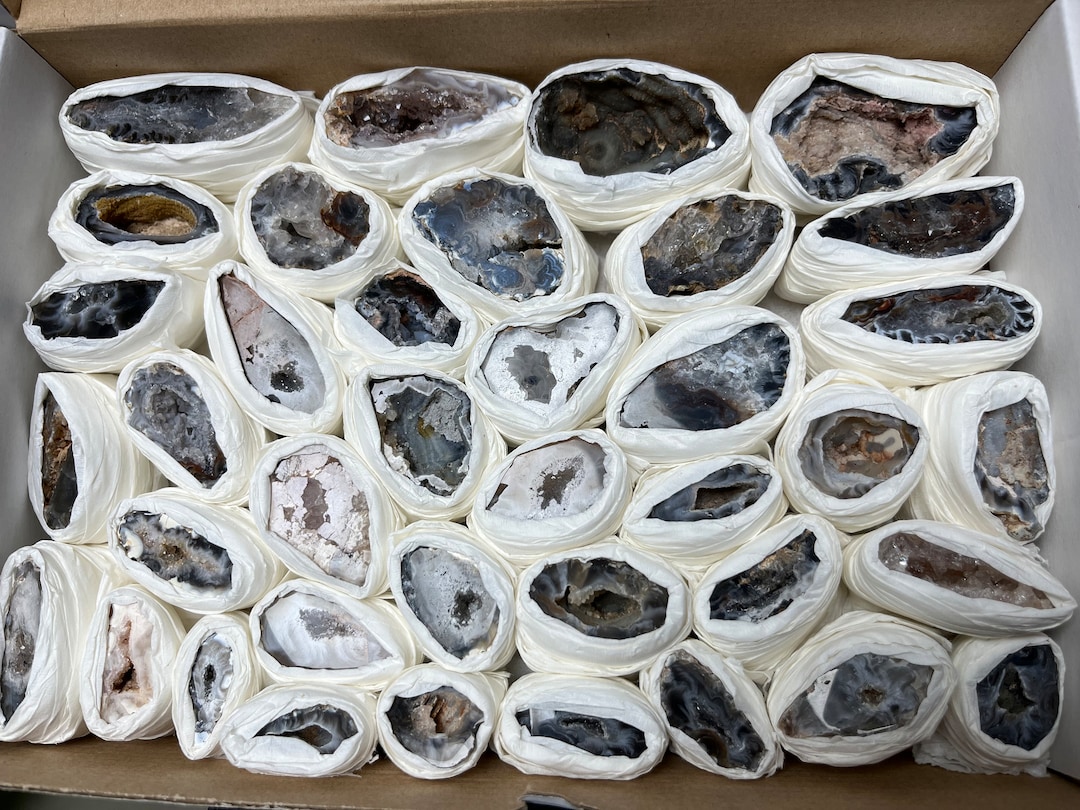 Geodes Agate Box 220x170 Millimetres Natural Crystal Minerals Specimen ...