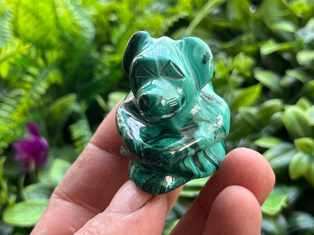 Malachite Rabbit Figure Gem Natural Crystal Minerals Specimen Clusters ...