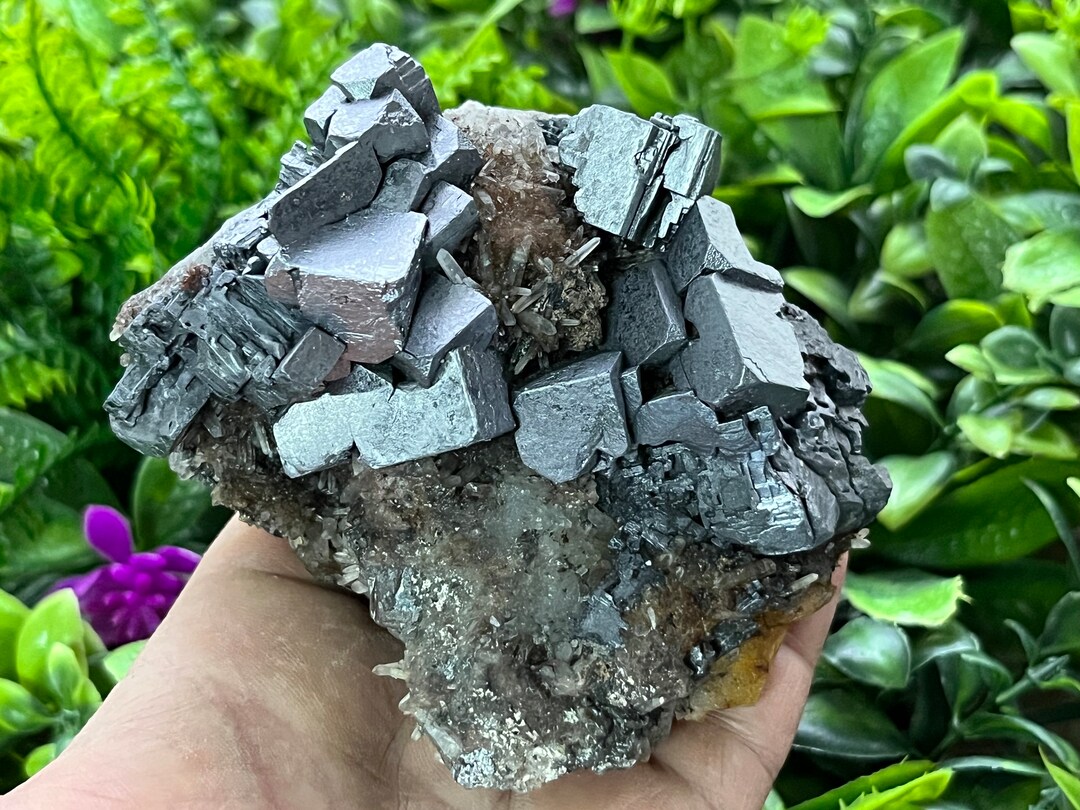 Galena Quartz Madan Bulgaria Natural Crystal Minerals Specimen Clusters ...