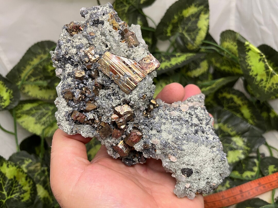 Quartz Chlorite Calcite Pyrite Madan Bulgaria Natural Crystal Minerals ...