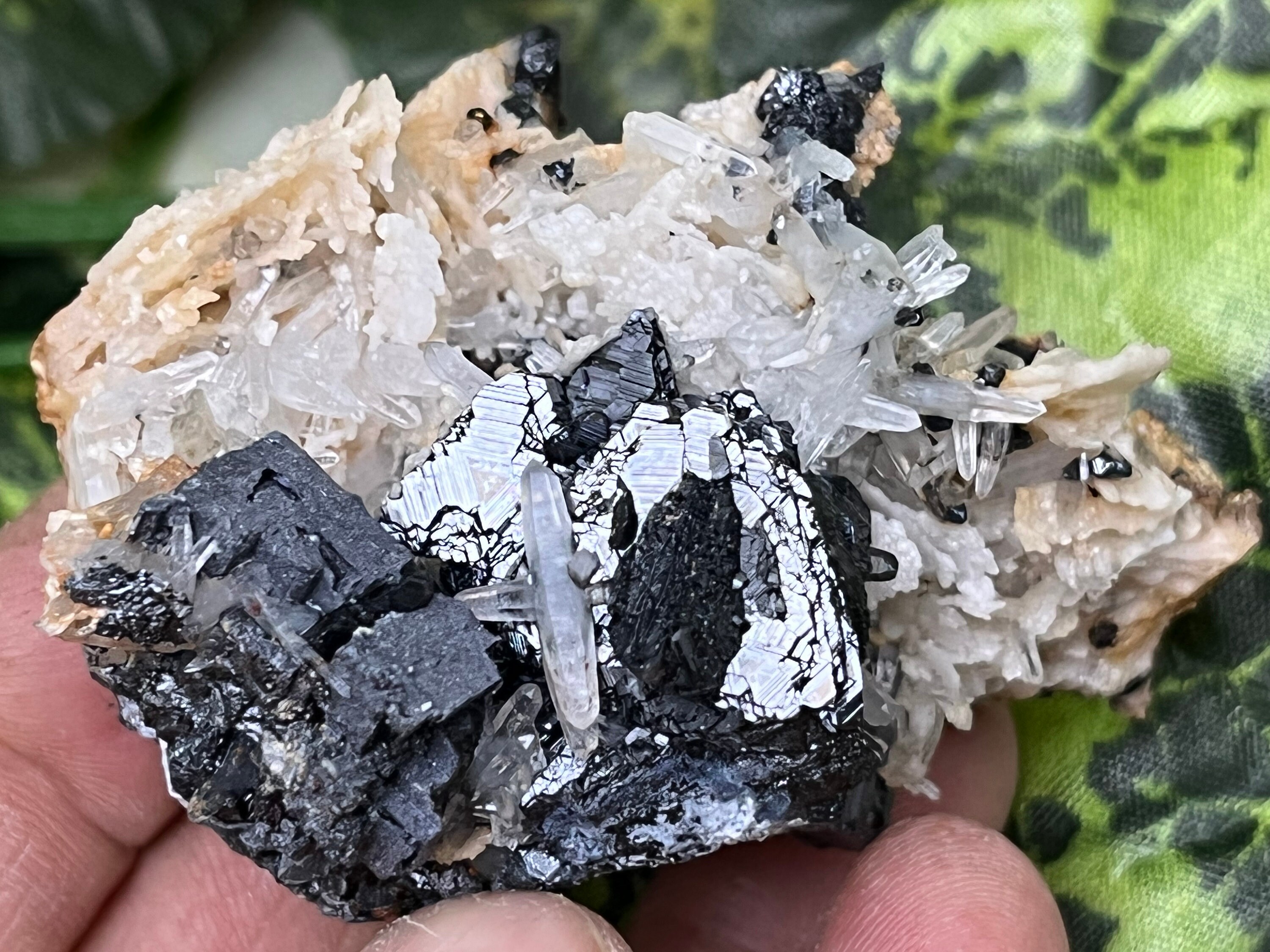 Galena Sphalerite Calcite Madan Bulgaria natural crystal minerals ...