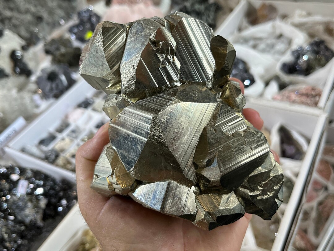 Amazing Pyrite-peru Crystal Minerals Specimen Natural - Etsy