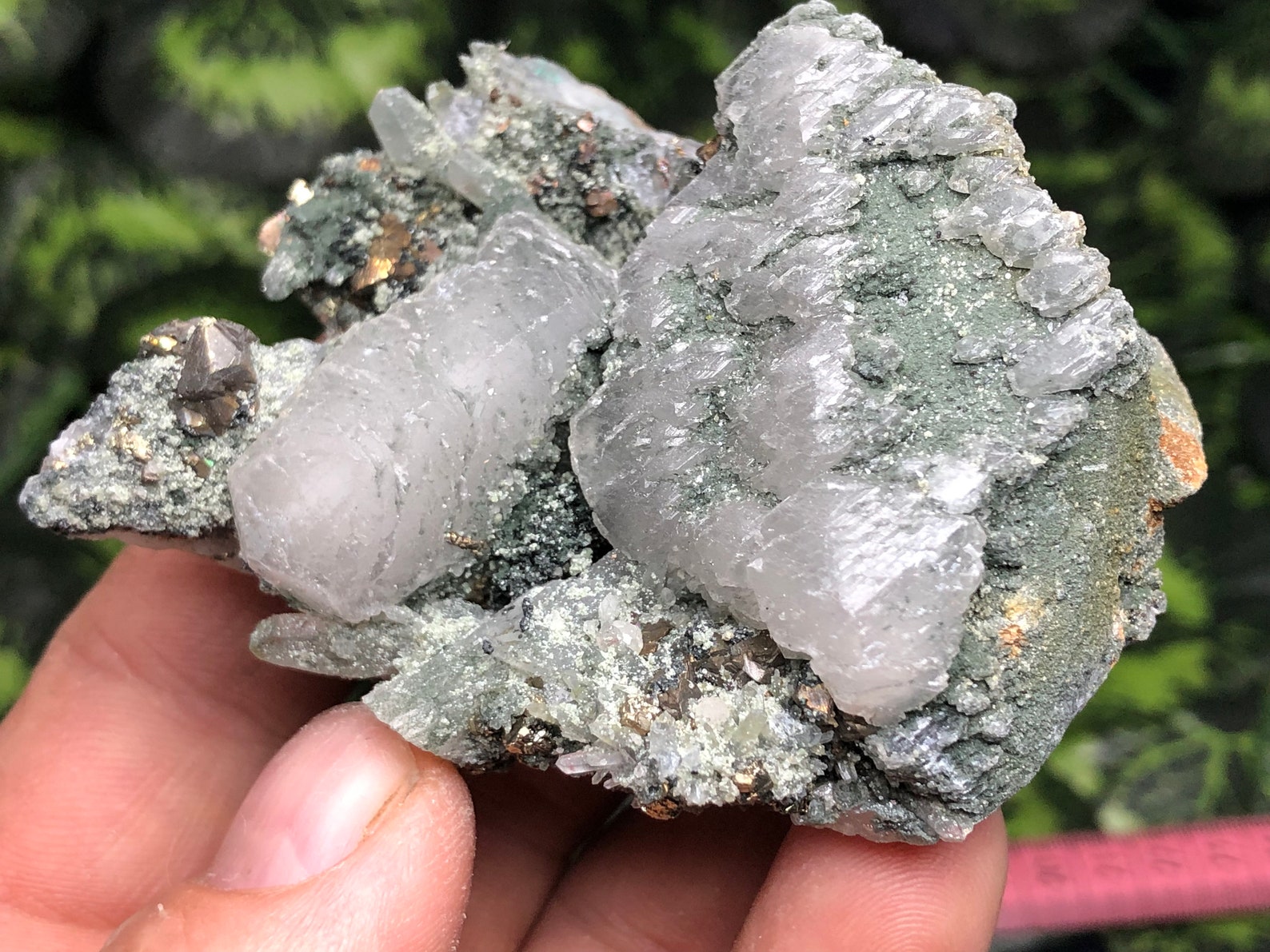 Calcite Chlorite Chalcopyrite Mineral Specimen, Bulgaria - Etsy