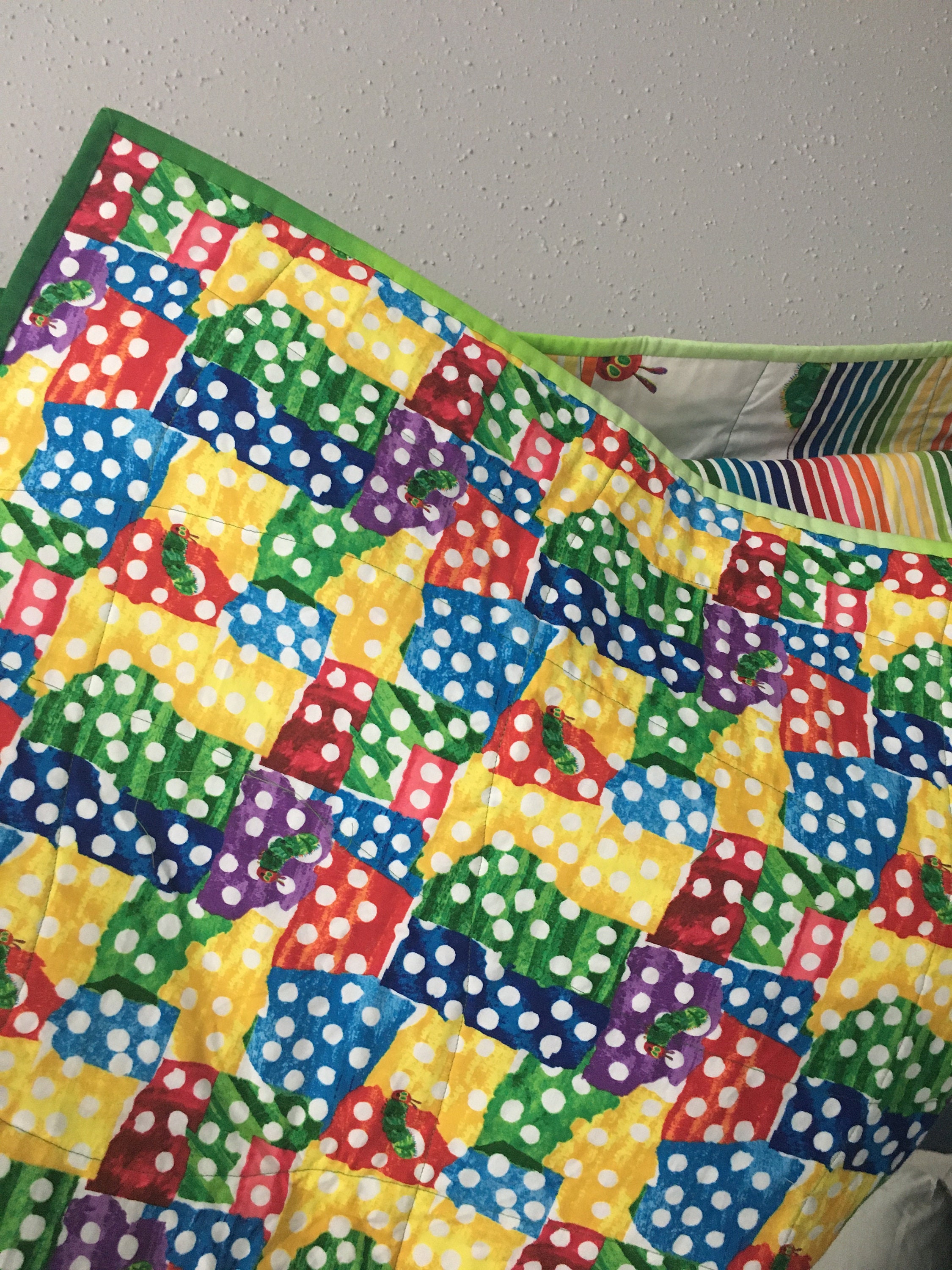 The Hungry Caterpillar Quilt - Etsy