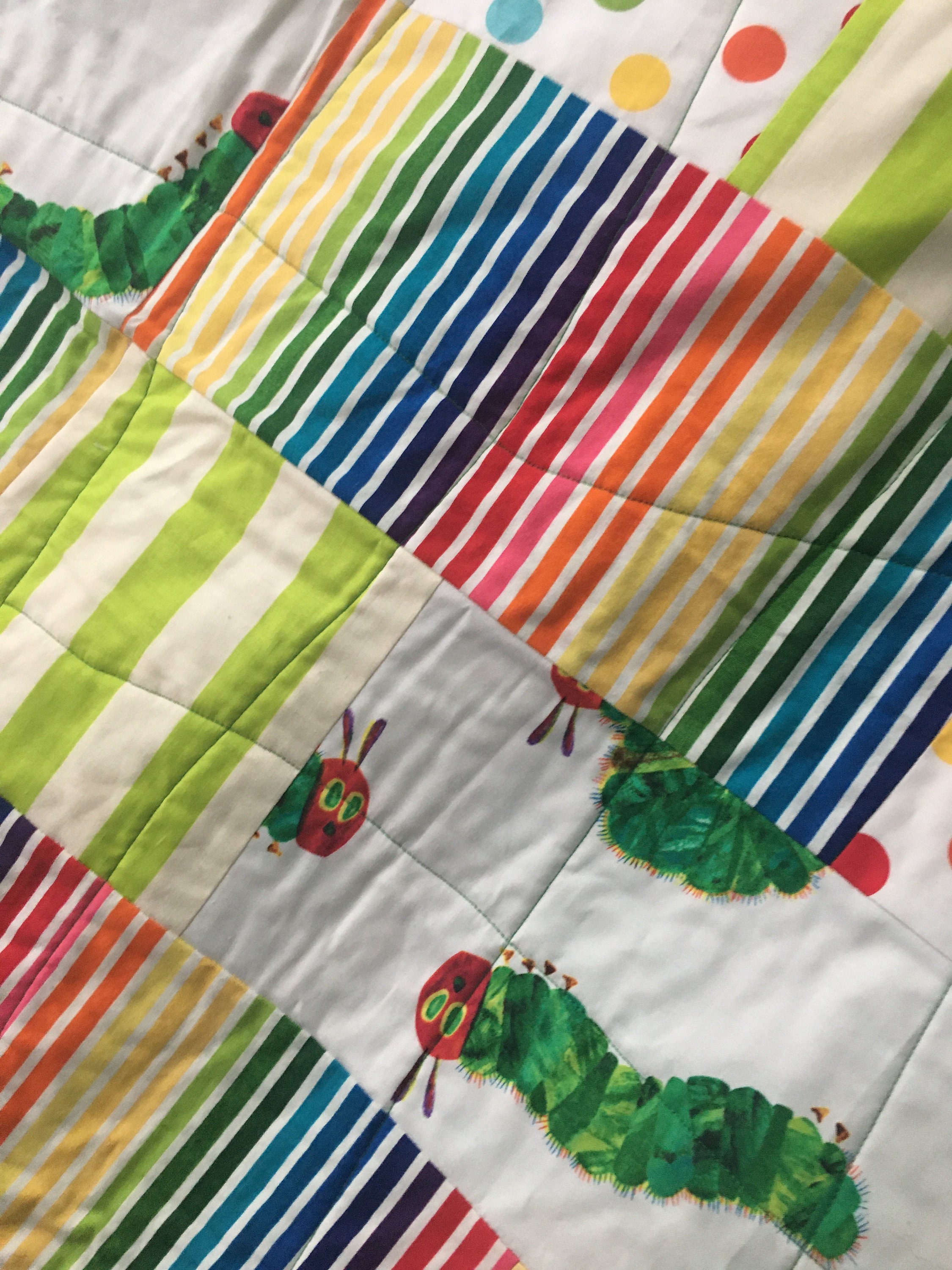 The Hungry Caterpillar Quilt - Etsy