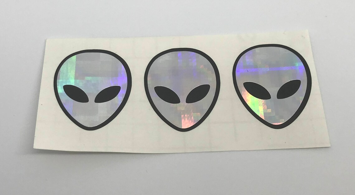 Holographic Alien Sticker Pack - Etsy