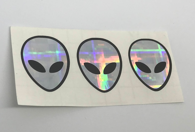 Holographic Alien Sticker Pack - Etsy