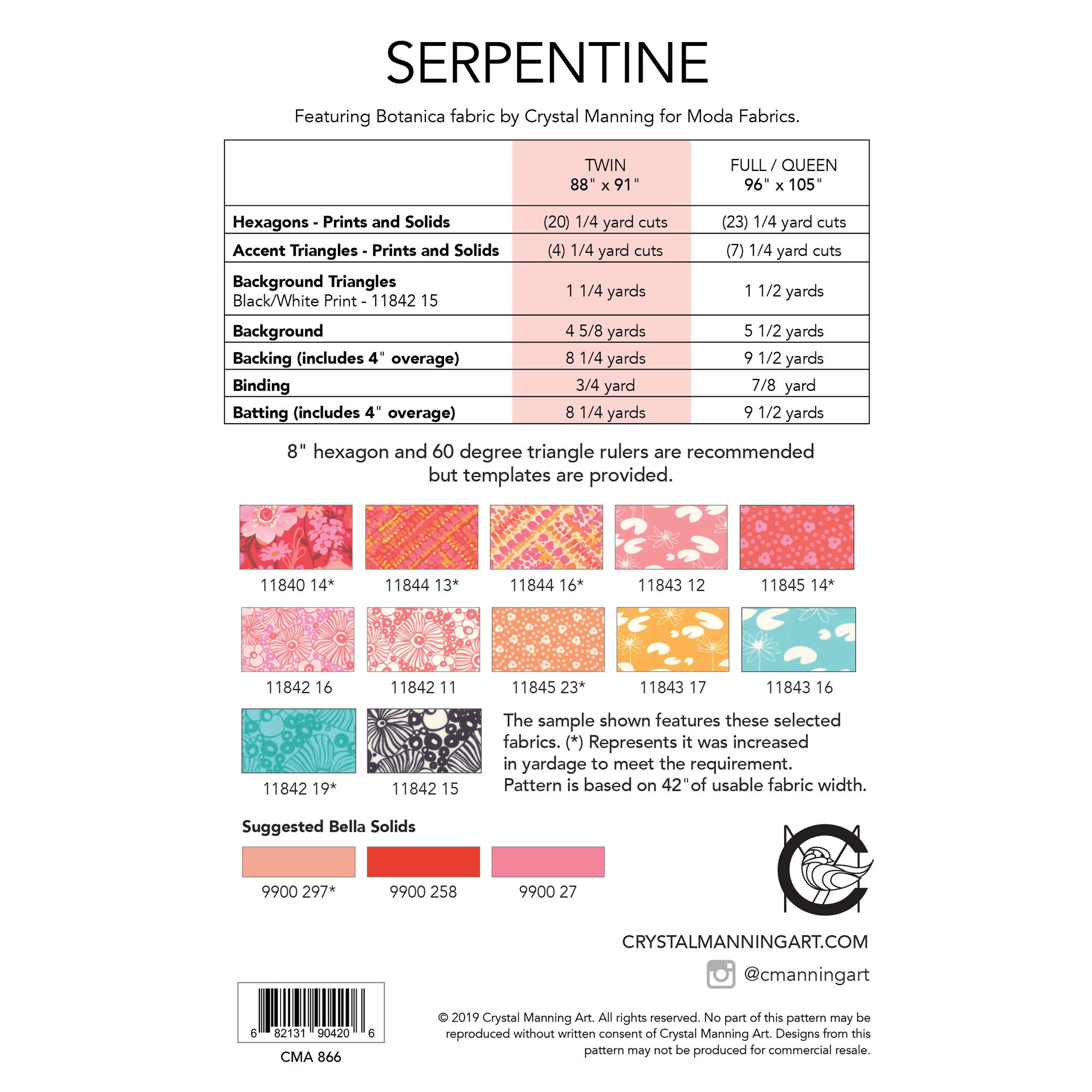 Serpentine PDF Quilt Pattern - Etsy