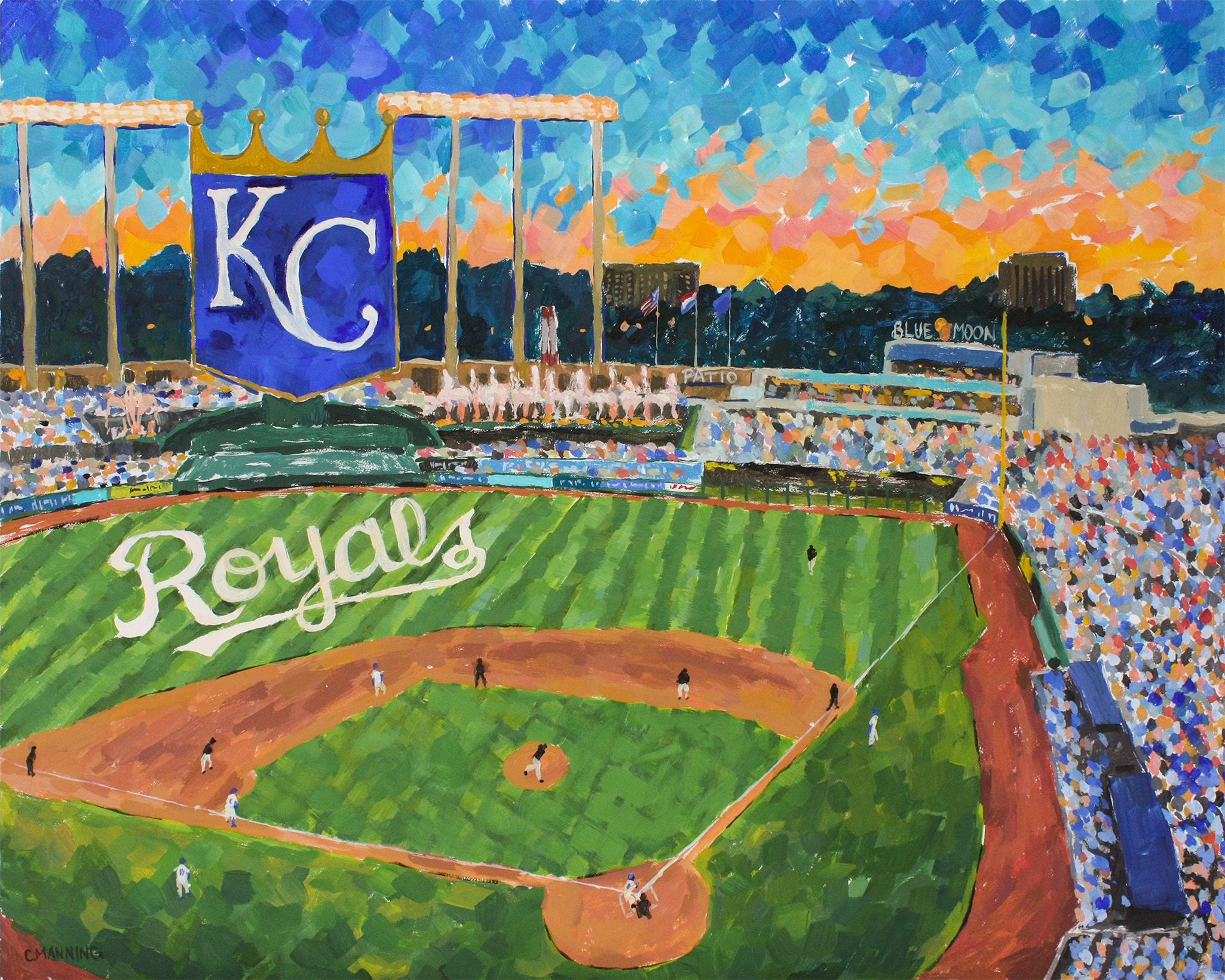 Kansas City Royals Stadium Artist Print - Etsy