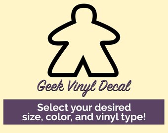 Meeple Vinyl Decal for Board Game Family Car Decal or Laptop - Etsy
