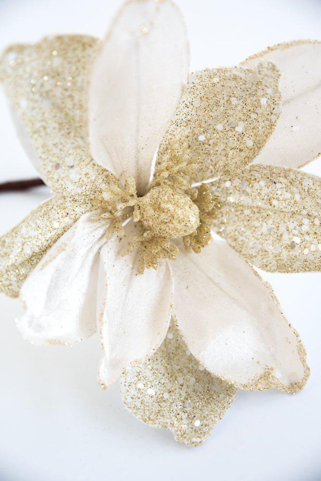 Artificial Magnolia Flower Stem, Cream Magnolias Velvet Magnolias for ...