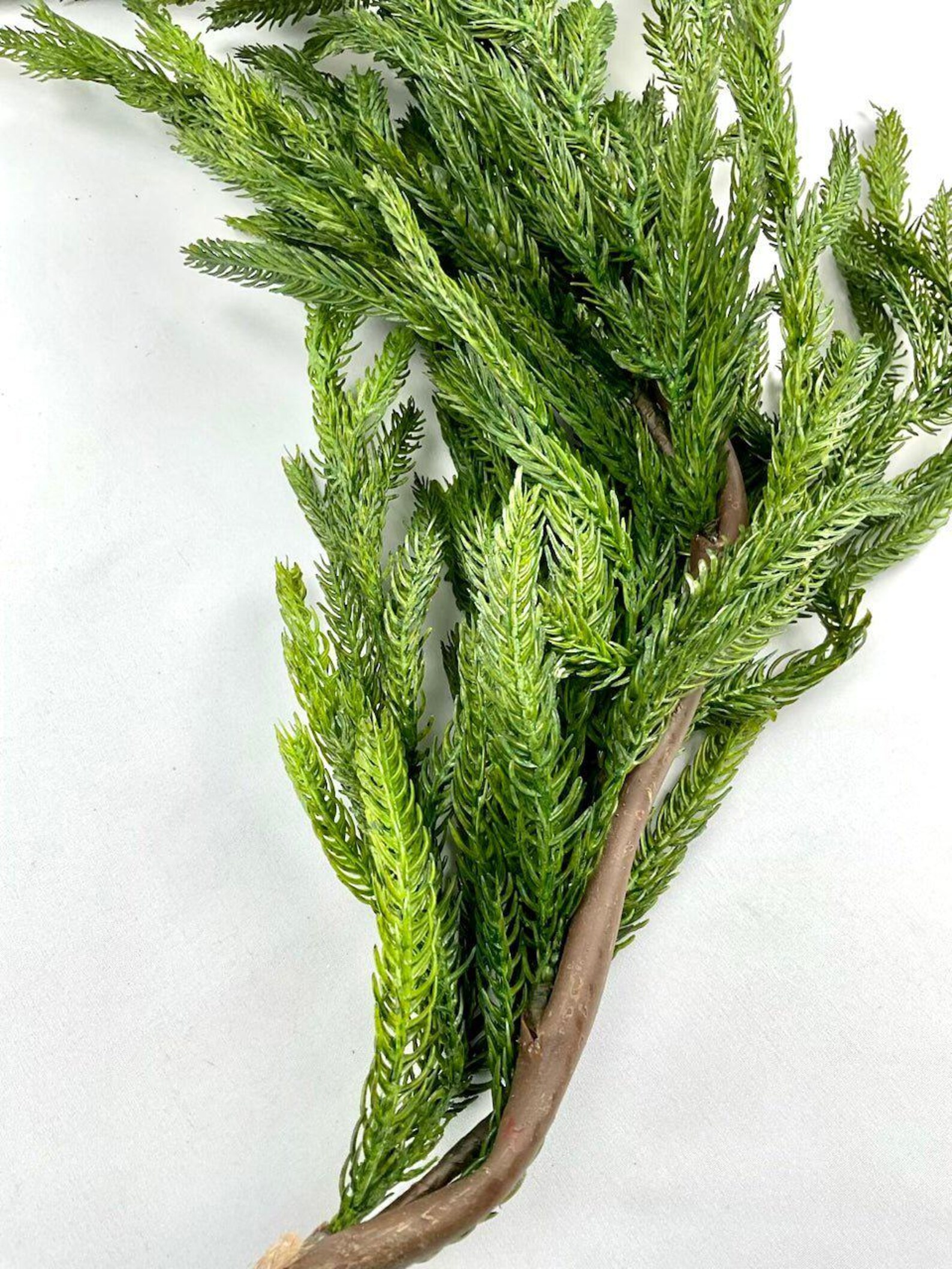 Norfolk Pine Garland, Faux Norfolk Pine Garland, Artificial Balsam ...