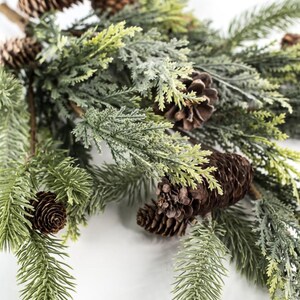 Artificial Blue Spruce Pine Bush, Atlas Pine and Cone Bush, Mixed Cedar ...