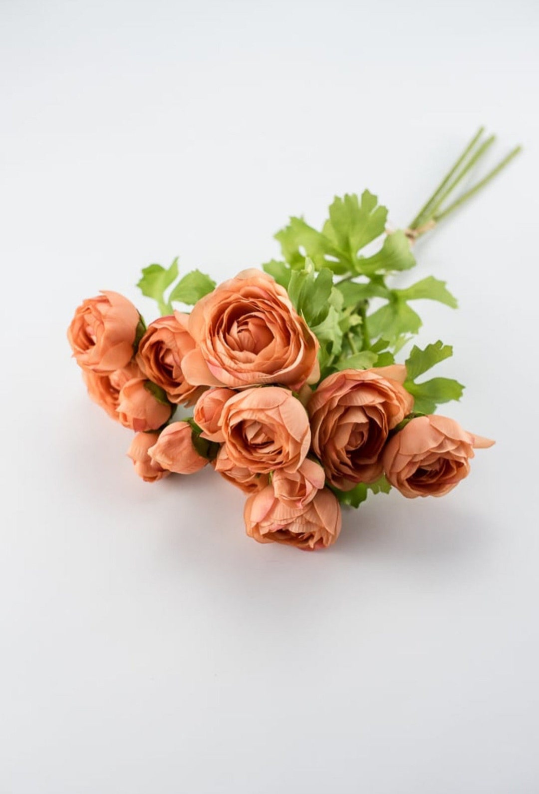 Artificial Ranunculus, Peach Silk Flowers, Creamy Peach Flowers, Silk ...