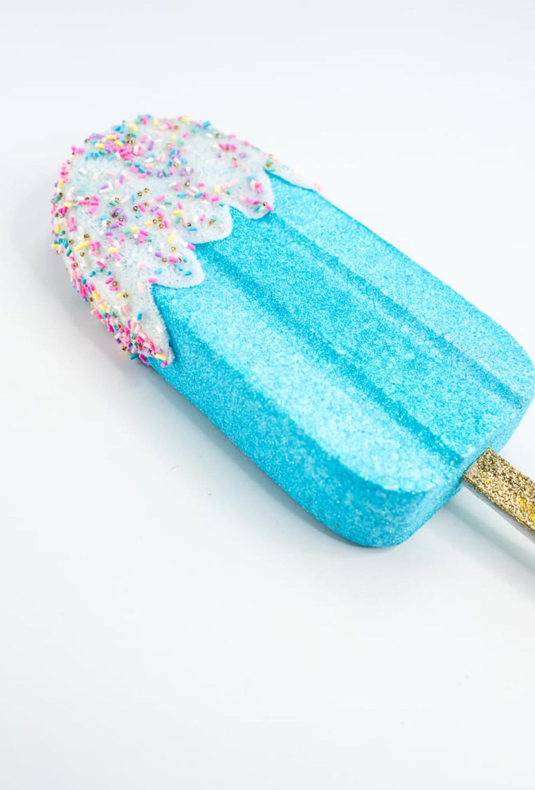 Blue Sprinkle Popsicle Stem, Summer Party Decor, Merry and Bright Decor ...