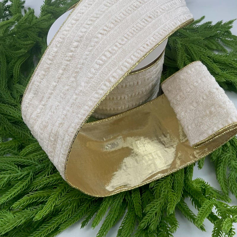Cream Ribbon - Etsy