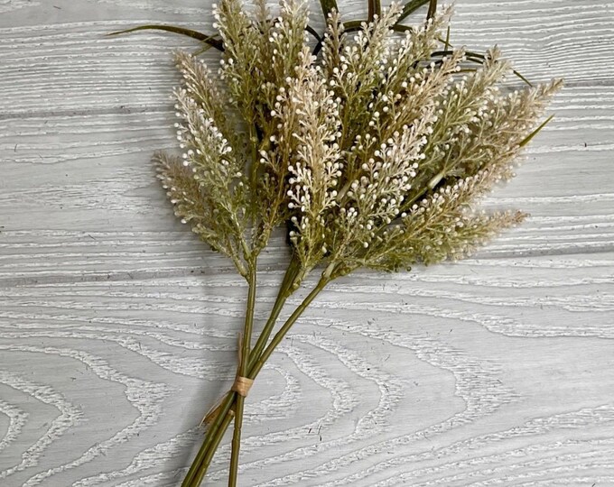 Astilbe Greenery, Artificial Wheat Bundle, Cream Filler Flowers ...