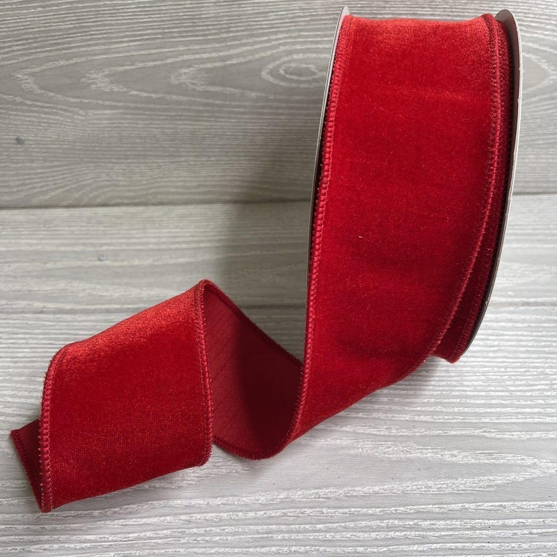 Red Velvet Ribbon - Etsy
