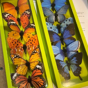 Large Monarch Butterflies, Fake Butterfly on Wire, Fabric Butterflies ...