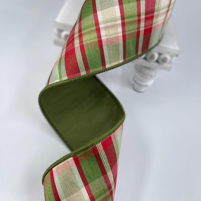 Plaid Wired Ribbon - Etsy