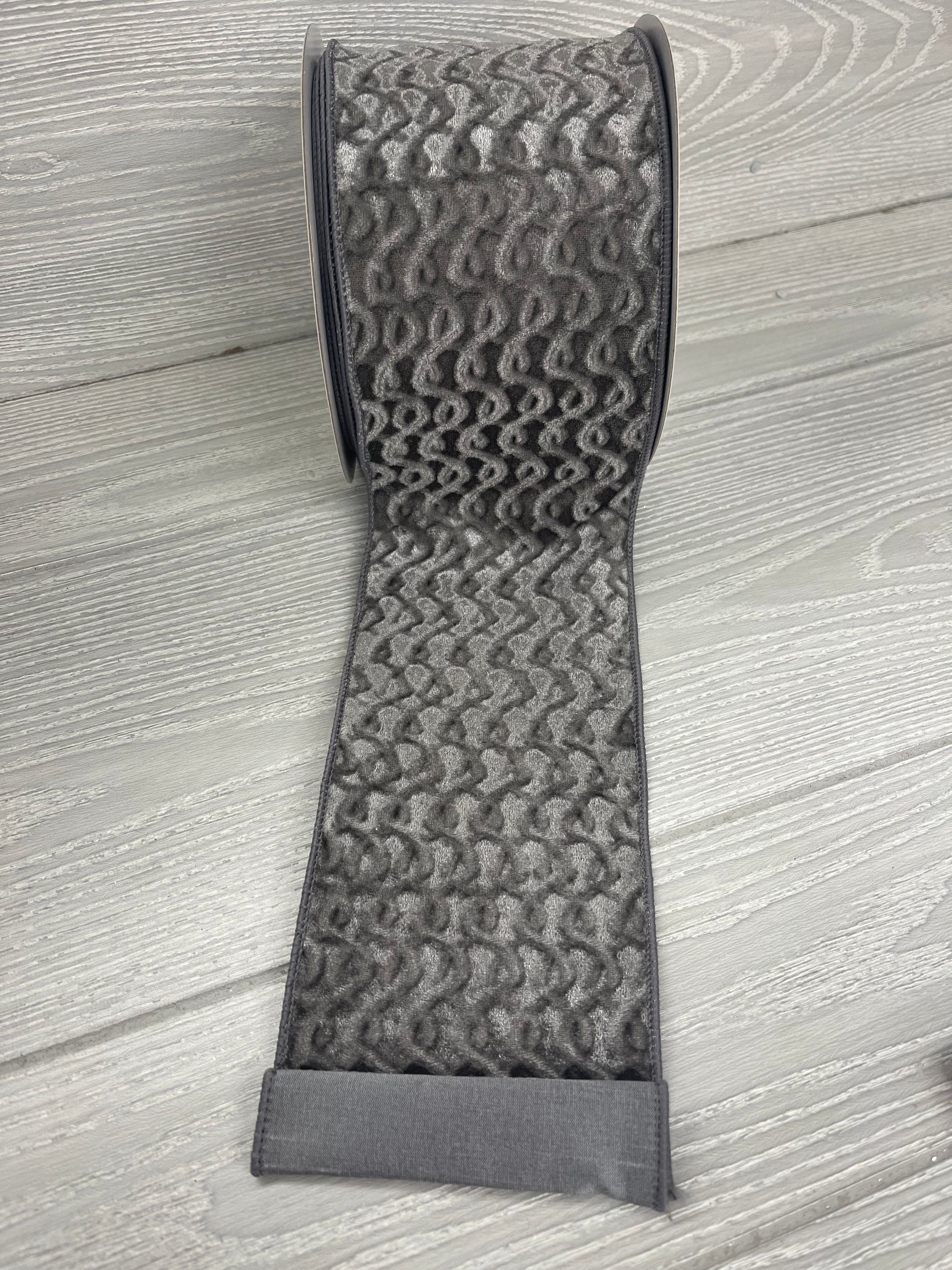 Gray Velvet Ribbon Gray Velvet Christmas Ribbon Velvet | Etsy