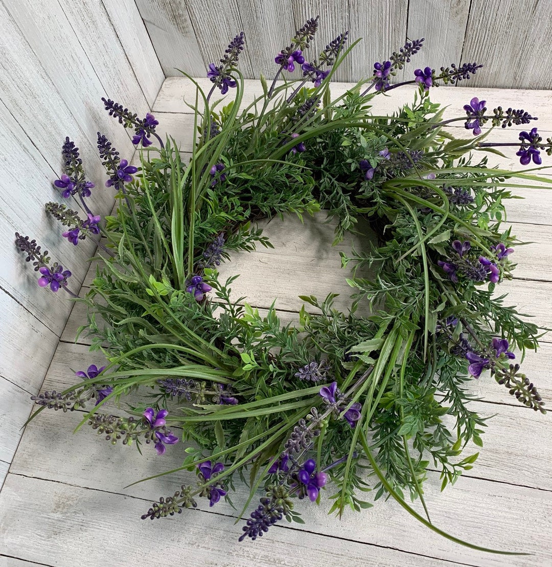 Mini Lavender Wreath, Lavender Wreath Small, Lavender Wreath, Summer ...