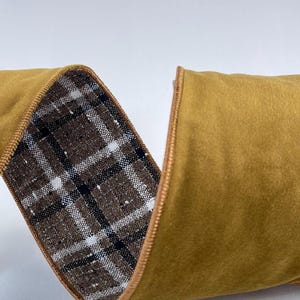 Brown Faux Suede Ribbon, Brown Christmas Wired Ribbon for Tree 4, Plaid ...