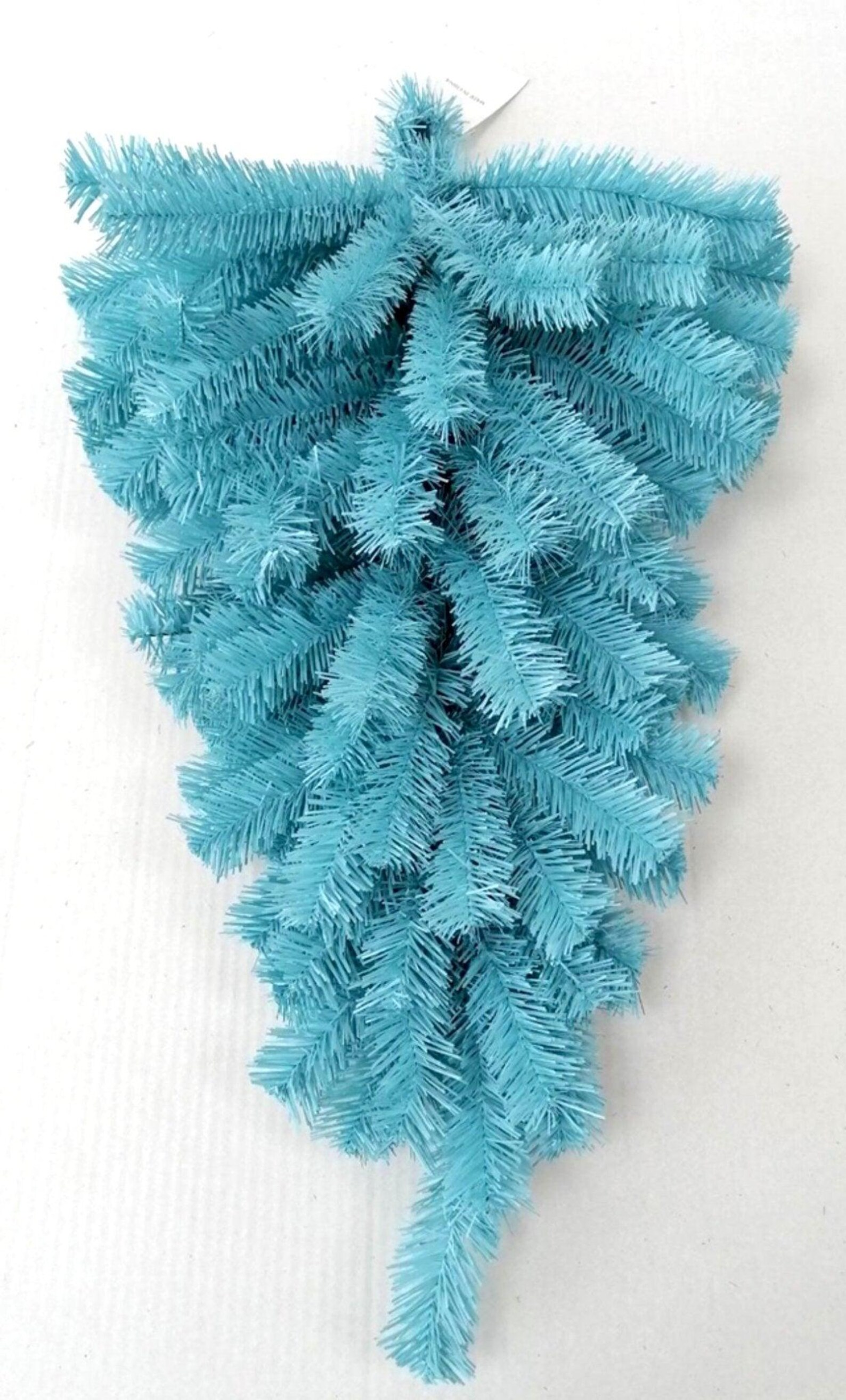 Blue Swag, Teardrop, 24" - Aqua Blue Swag Base for Diy Wreaths ...
