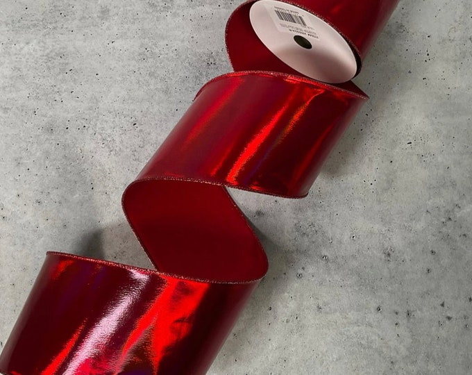 Green and Red Plaid Wired Ribbon, Plaid Christmas Ribbon, 4 10 Yards ...