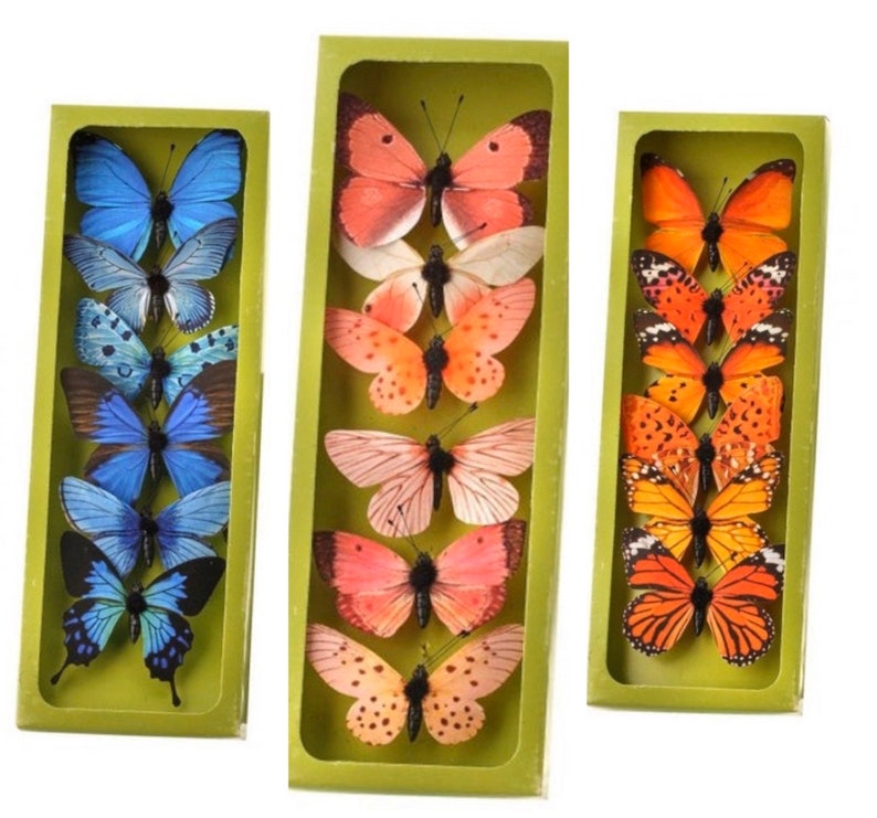 Large monarch Butterflies fake butterfly on wire fabric | Etsy