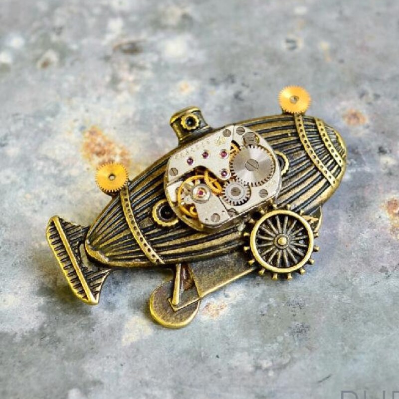 Steampunk Brooch - Etsy