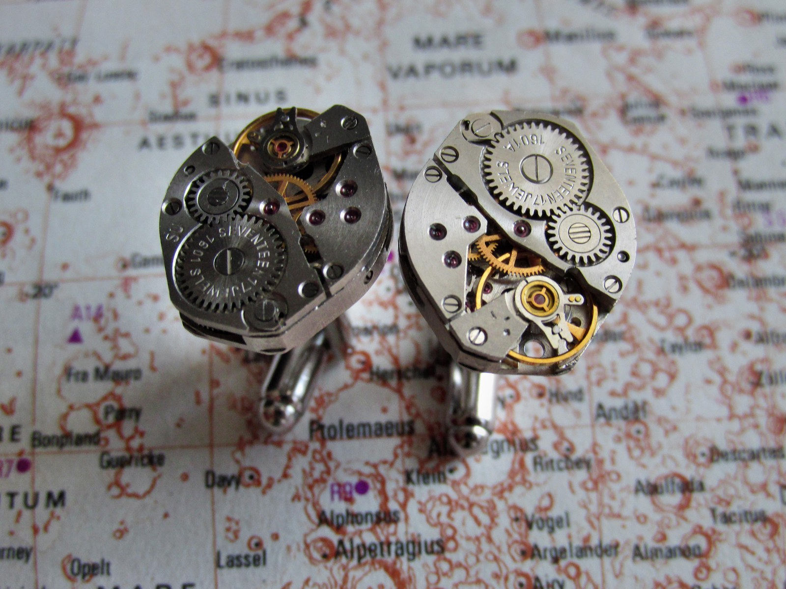 Watch Movement Cufflinks Steampunk Vintage Wedding Groom | Etsy