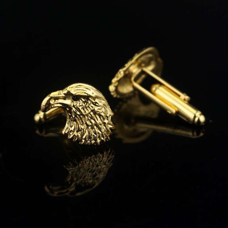 Silver or Gold Eagle Cufflinks/ Animals Cuff Links/ Silver - Etsy