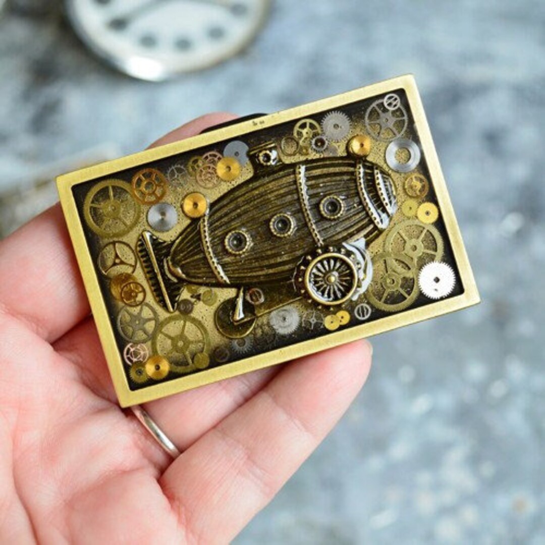 Airship Cool Belt Buckle, Steampunk Buckle, Jules Verne, Unique Buckle ...