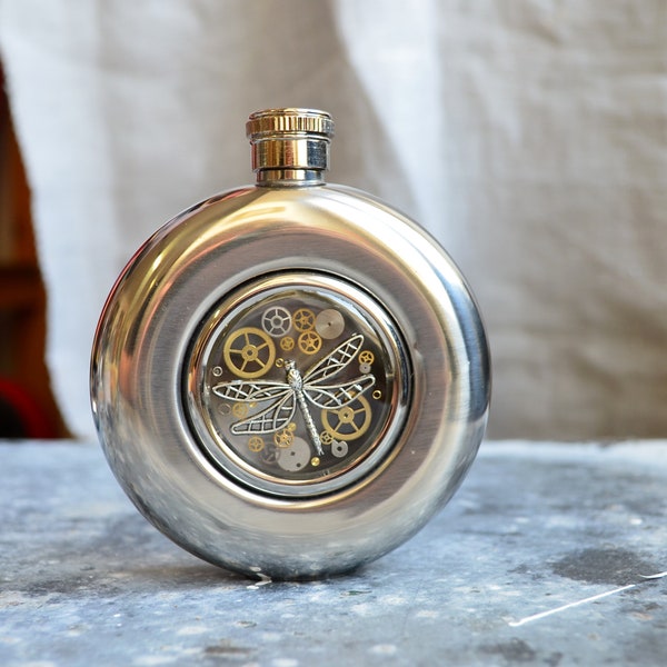 Steampunk Hip Flask - Etsy UK