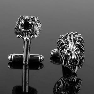 Silver Lion Cufflinks/ Animals Cuff Links/ Silver Cufflinks/ - Etsy