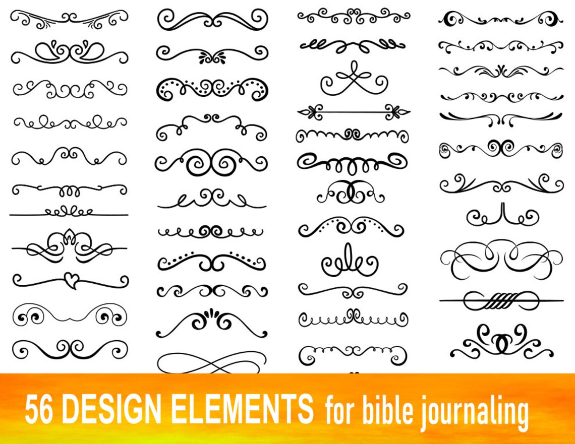 56 PRINTABLE TEMPLATES for Bible Journaling Verse Art - Etsy