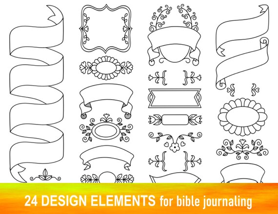 Printable Stencils Bible Journaling