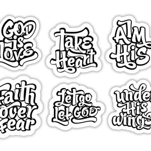 20 Printable Faith Stickers for Bible Journaling & Planners - Etsy