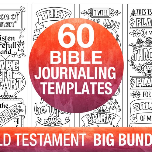 60 Bible Journaling Printable Templates OLD TESTAMENT - Etsy