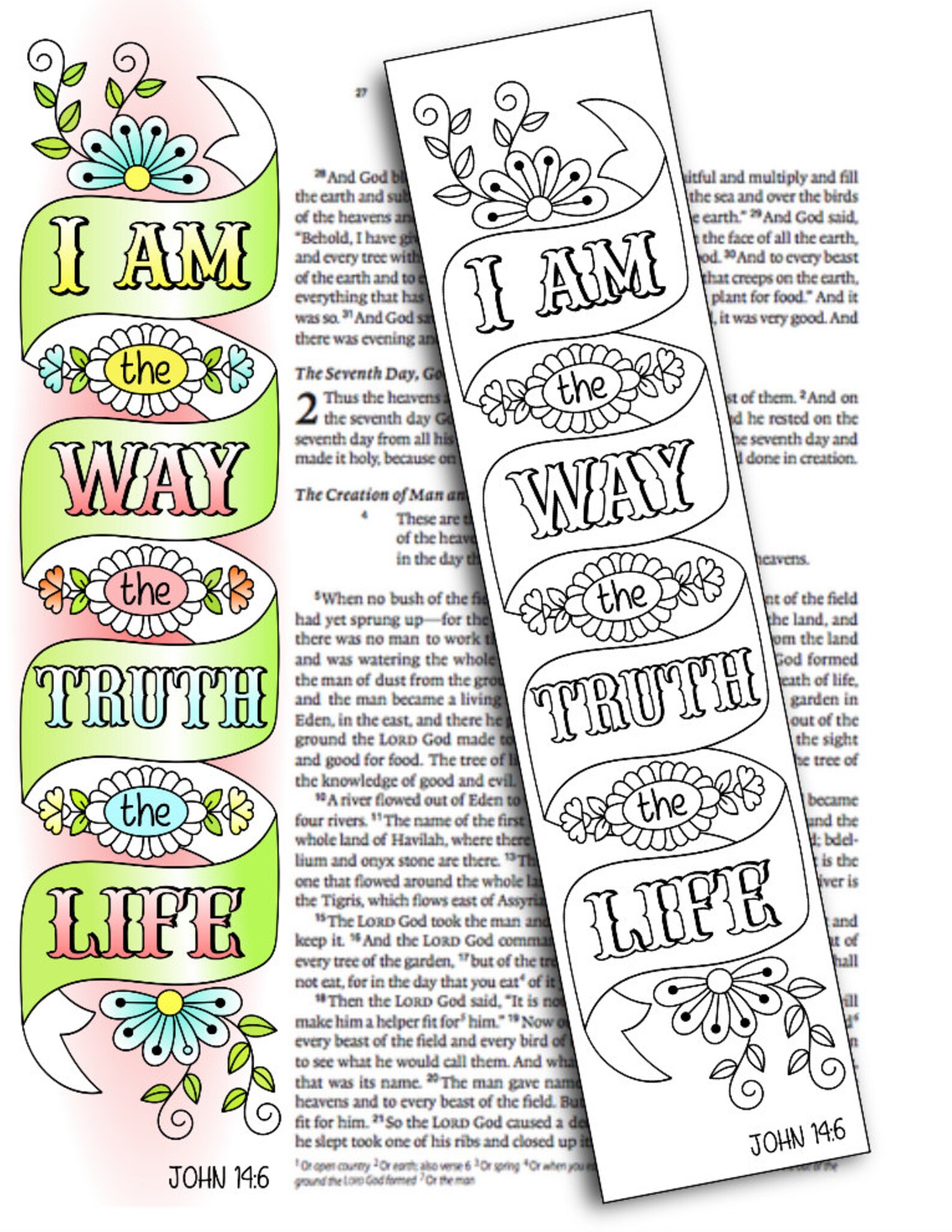 EASTER 4 Bible Journaling Printable Templates, Illustrated Christian ...