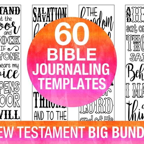60 Bible Journaling Printable Templates OLD TESTAMENT - Etsy