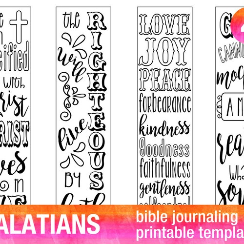 4 Bible Journaling Printable Illustrated Faith Bible - Etsy