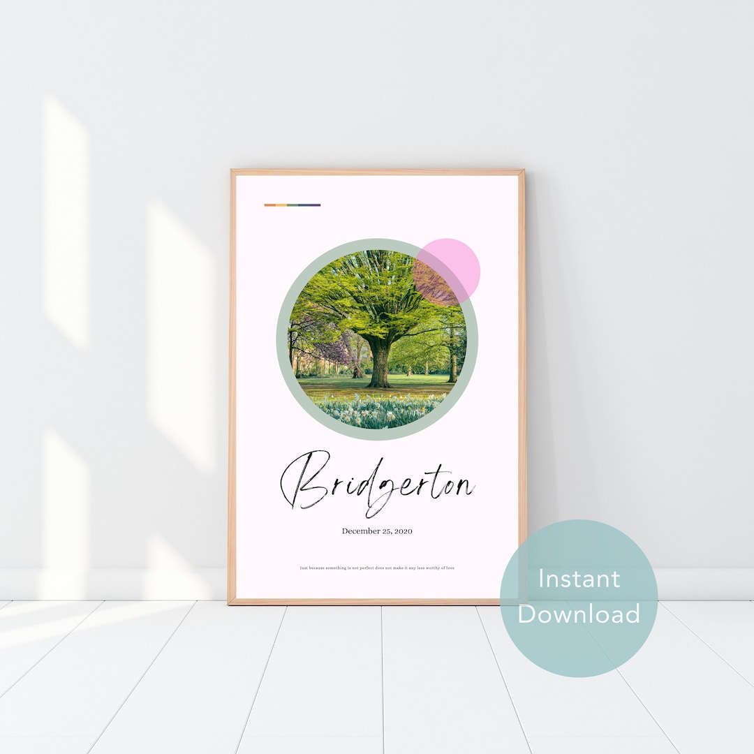 Bridgerton, Wall Art, Bridgerton Fan Art, Printable Wall Art, Fall ...