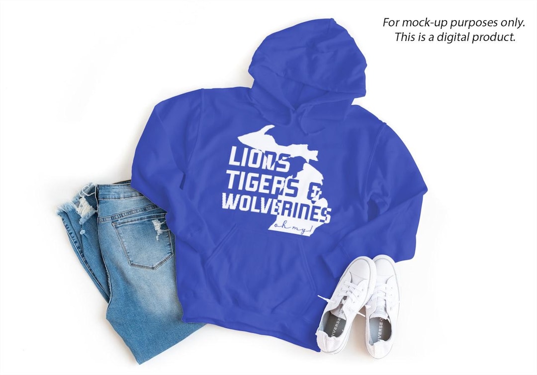 Michigan Sports Teams SVG File: Lions, Tigers, Wolverines (digital ...