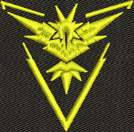 Team Instinct Logo Inspired by Pokemon Go EMBROIDERY FILE | Etsy
